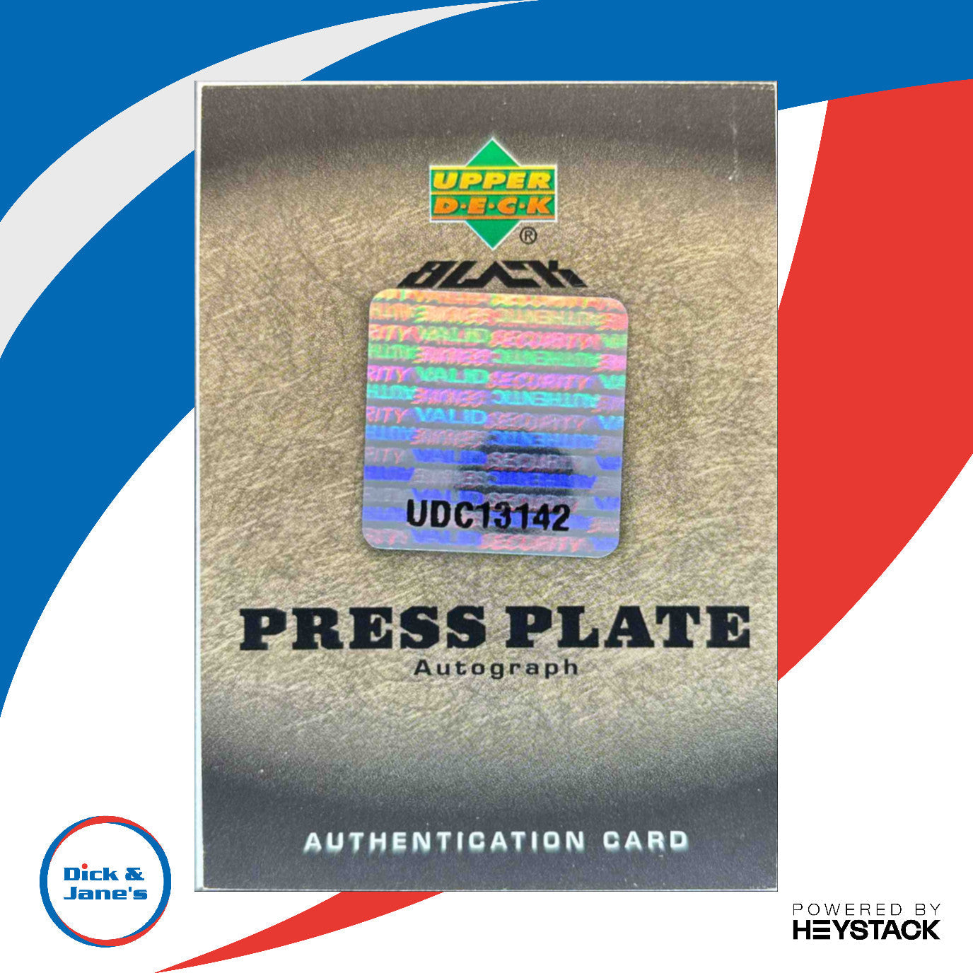 2007 UD Black Aaron Rowand Pure White Auto Printing