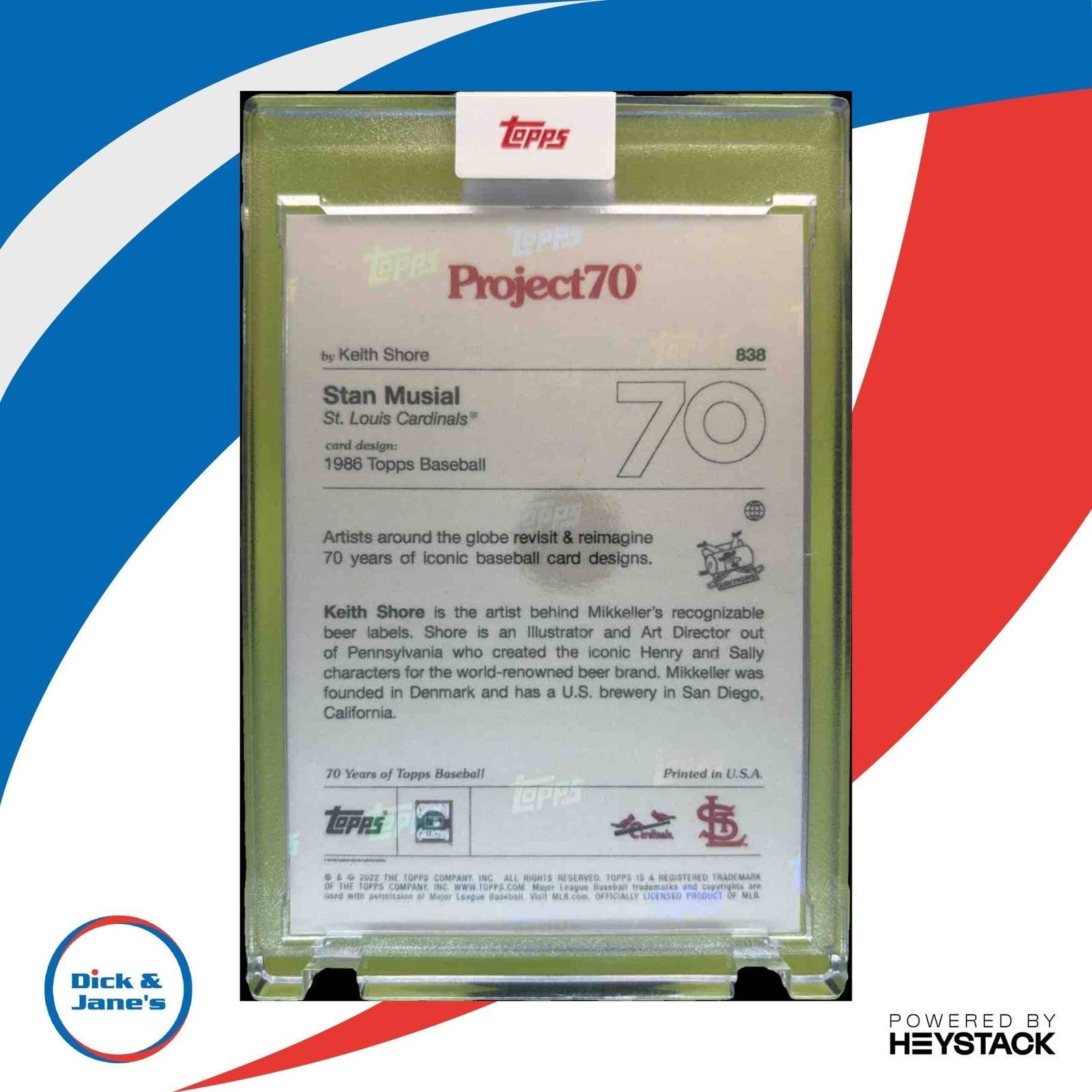 2021 Topps Project70 Stan Musial #838 "Hand Musial"