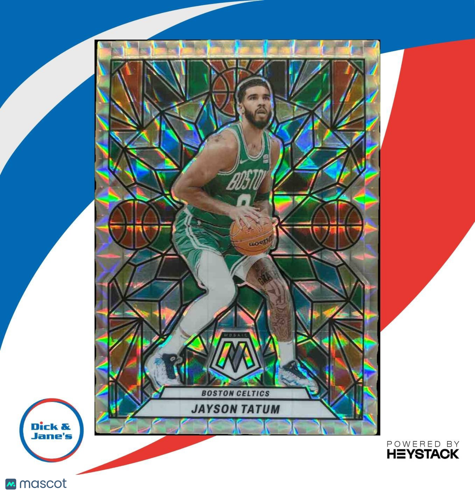 2023-24 Panini Mosaic Jayson Tatum Stained Glass #2
