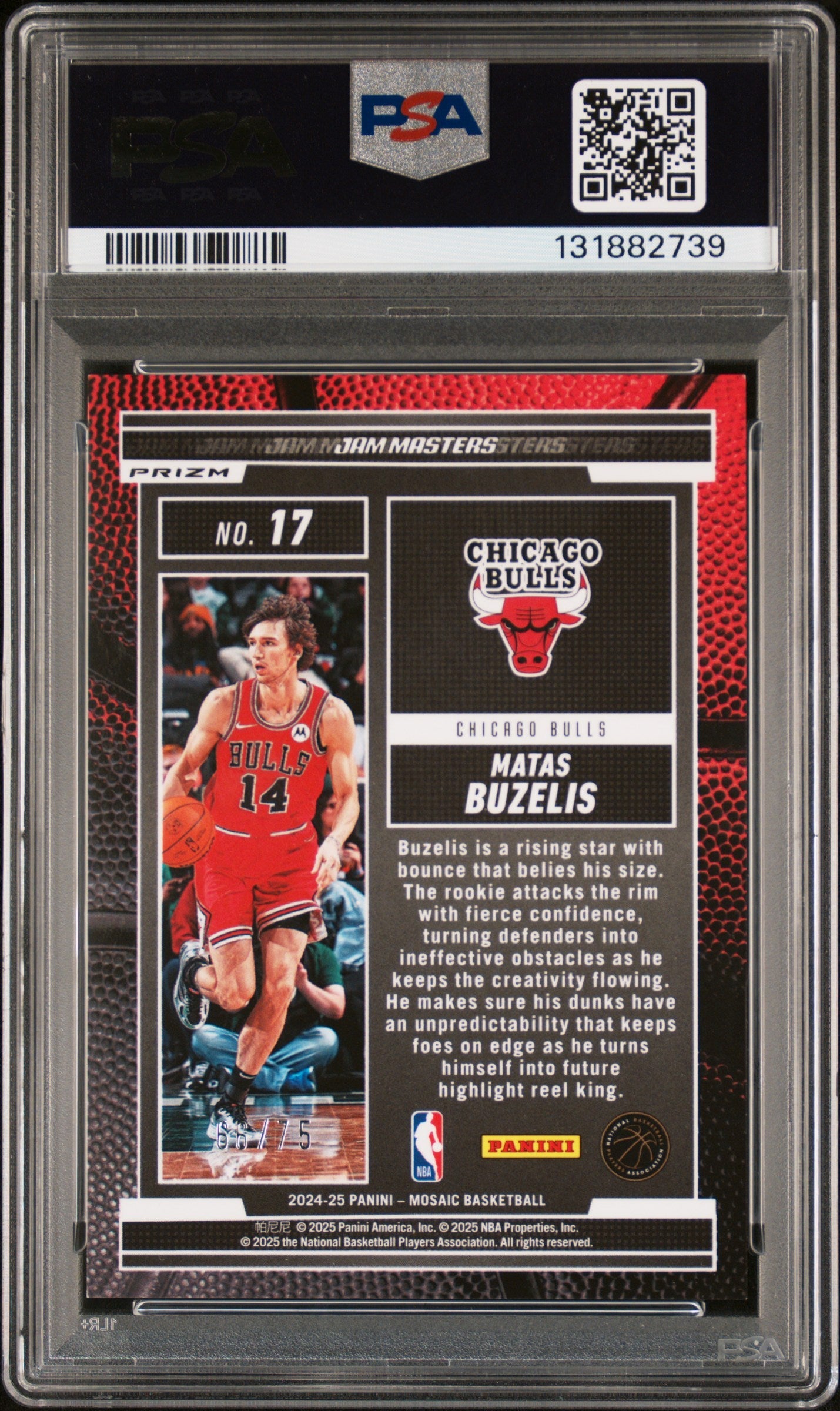 2024 Mosaic Jam Masters Matas Buzelis Red FLR 66/75