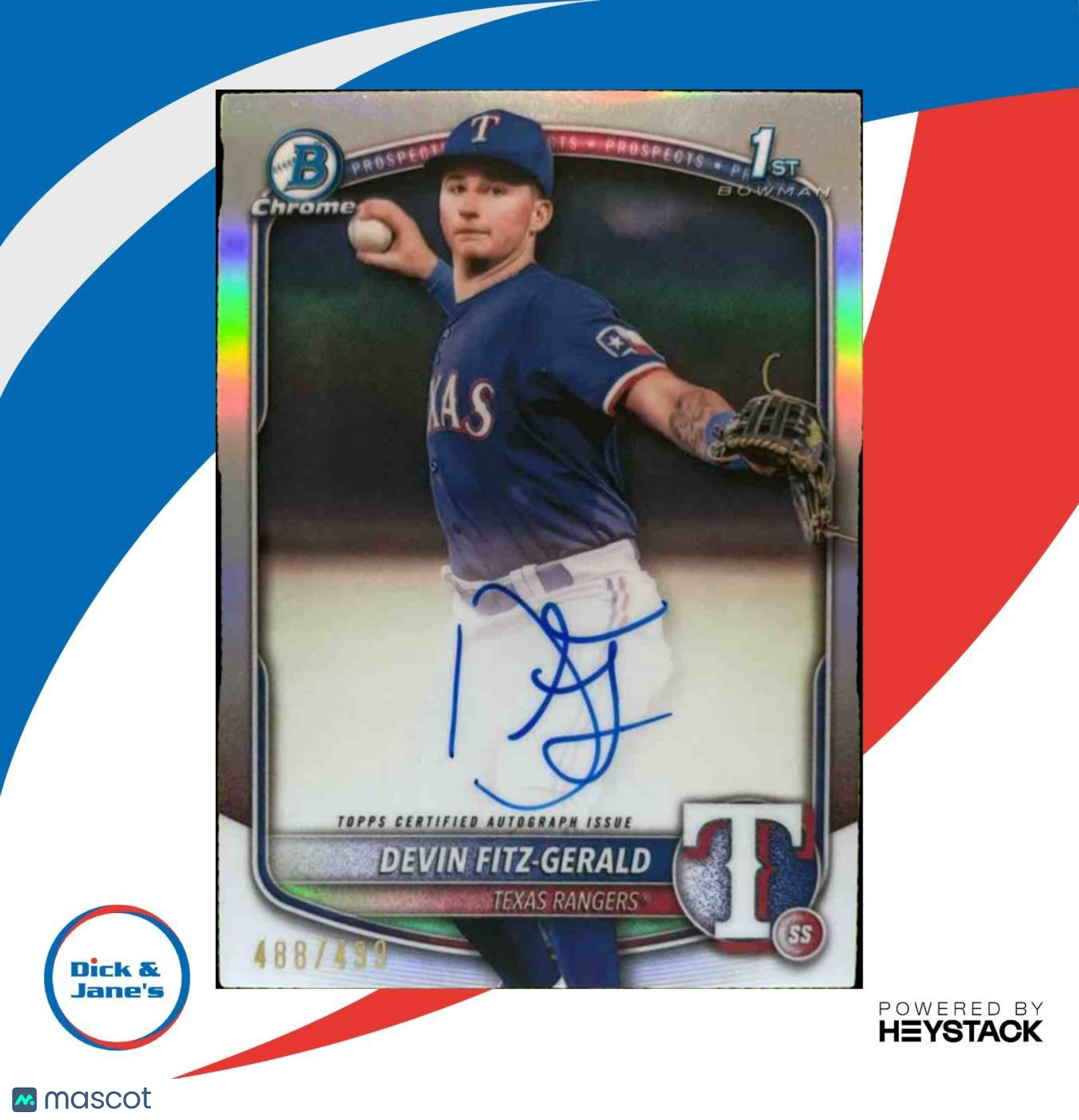2025 Bowman Chrome Devin Fitz-Gerald Auto Refractor