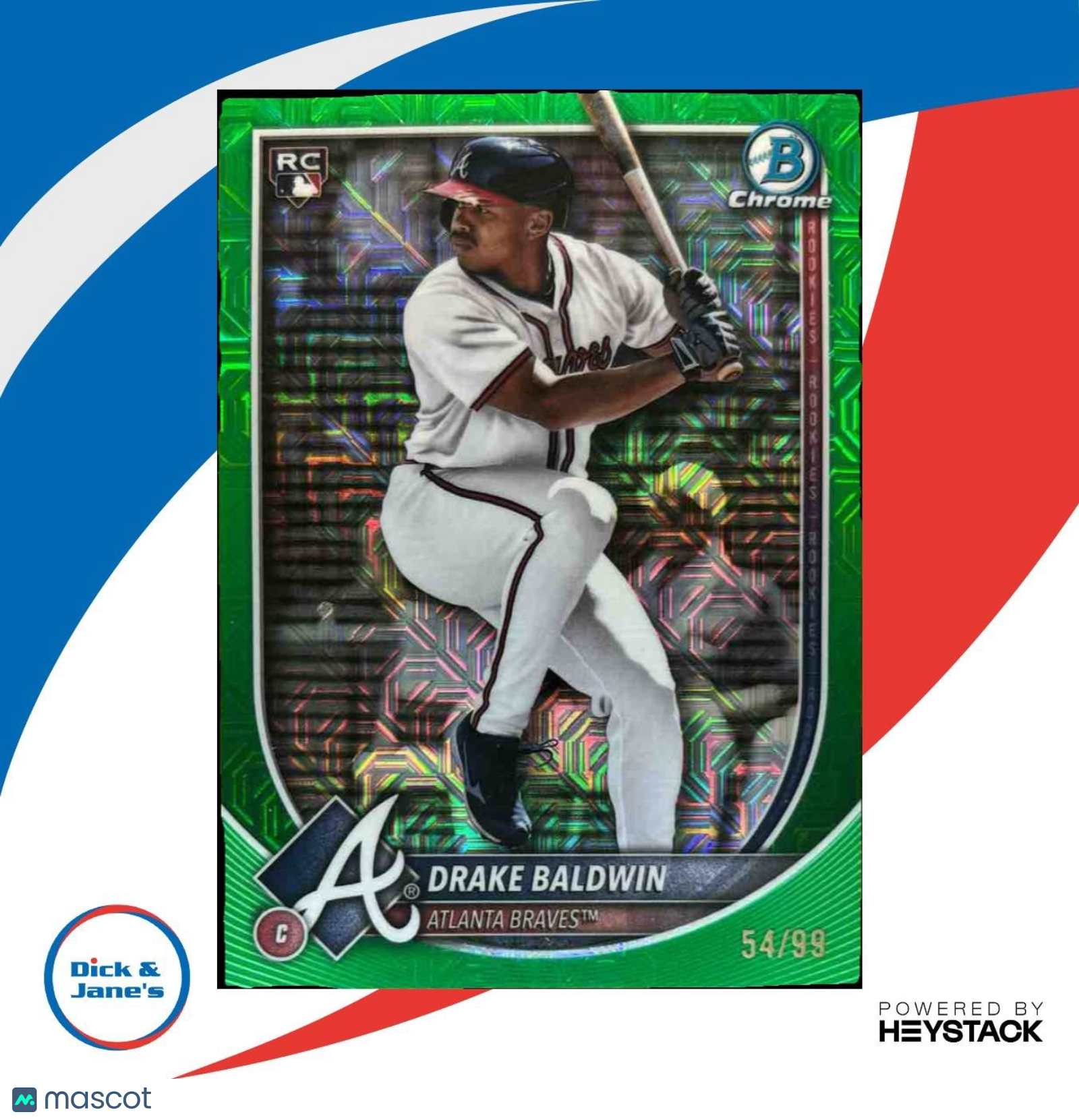 2025 Bowman Chrome Mega Box Drake Baldwin Green Mojo