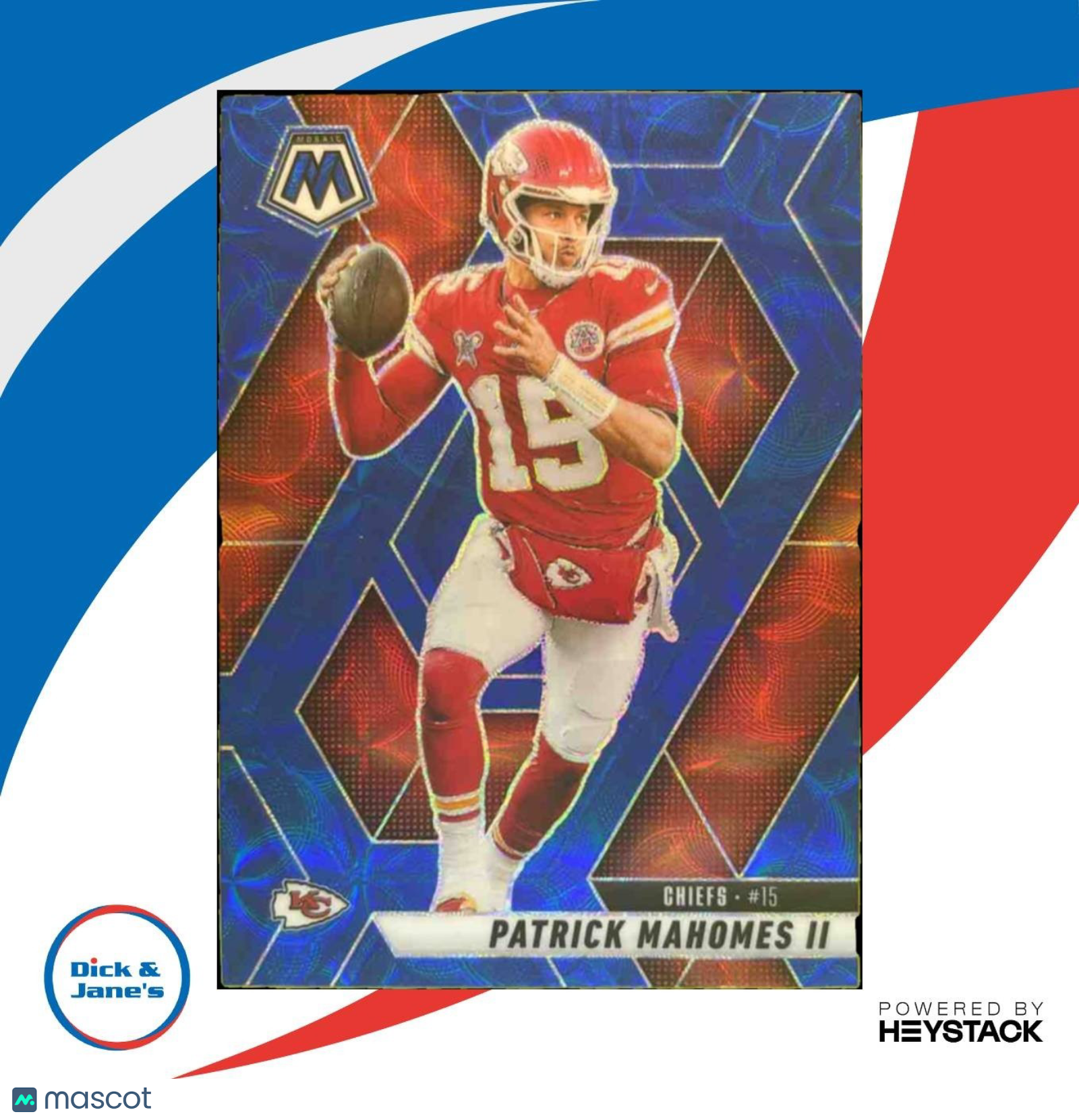 2025 Panini Mosaic Patrick Mahomes II Blue Scope #200