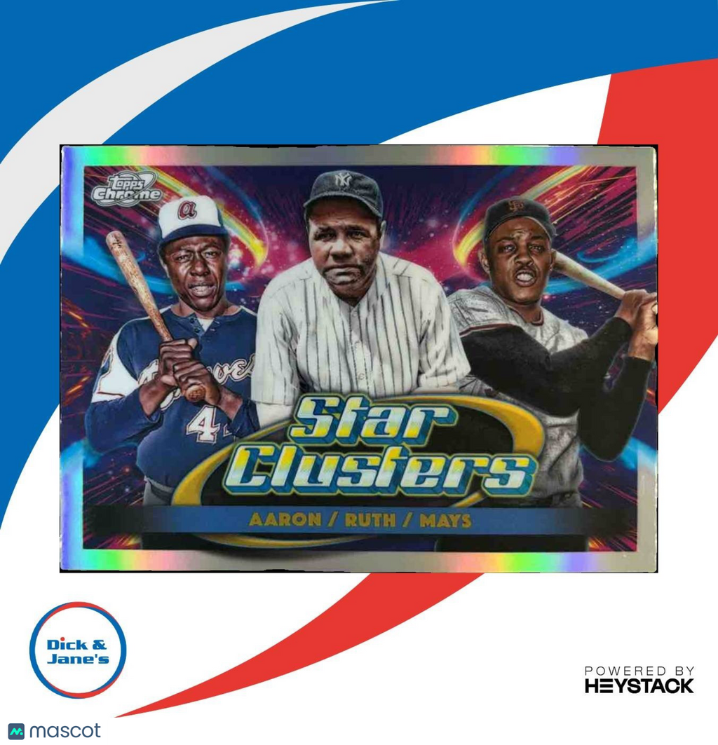2025 Topps Cosmic Chrome Babe Ruth Willie Mays Hank